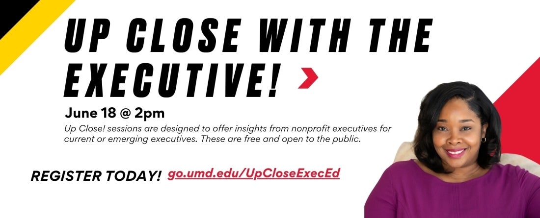 Up Close With the Executive: Tiffanie Purvis | UMD School of Public Policy